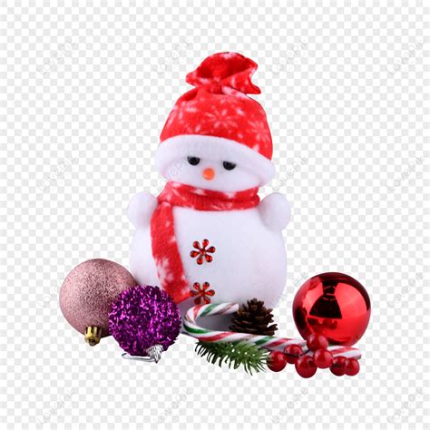 귀여운 크리스마스 눈사람모자선물장식 Png 일러스트 무료 다운로드 Lovepik