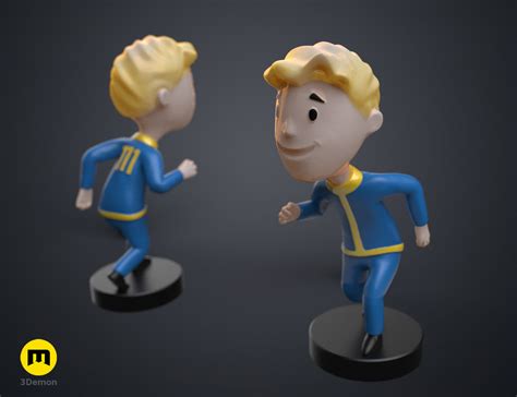 👦 Vault Boy Bobblehead Figures Fallout Perks・ 3d File For 3d Printing