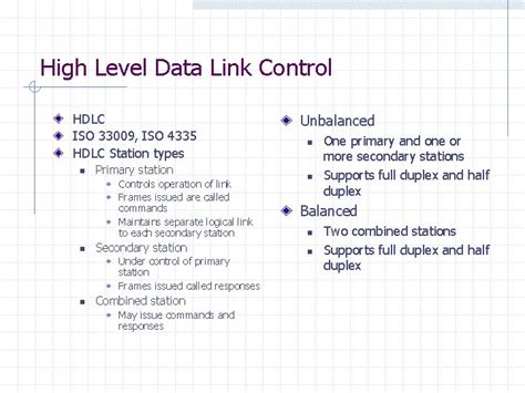 Data Link Control Protocols Data Link Control Protocol