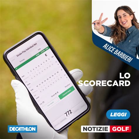Lo Scorecard Tutorial Notizie Golf
