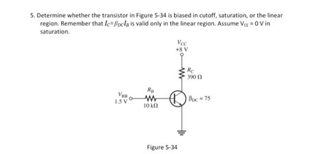 Solved Determine Whether The Transistor In Figure Is Chegg