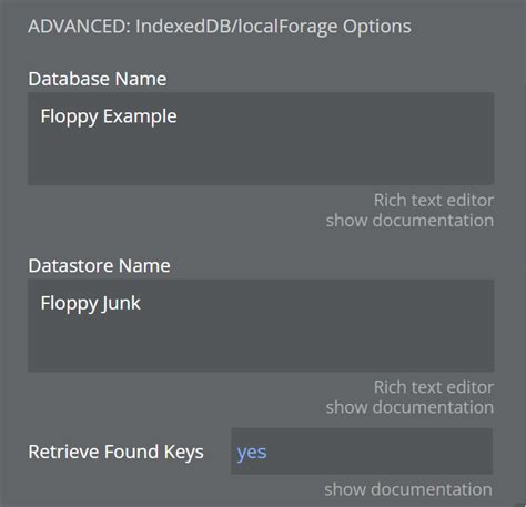 Floppy Plugin For Localstorage Sessionstorage Indexeddb Storage