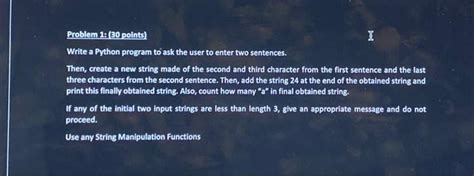 Solved Problem 1 30 Points Write A Python Program To Ask