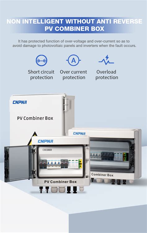Dc Pv Combiner Box 4 Strings Electric Waterproof Solar Junction Box For Solar Panels Ip65 Buy