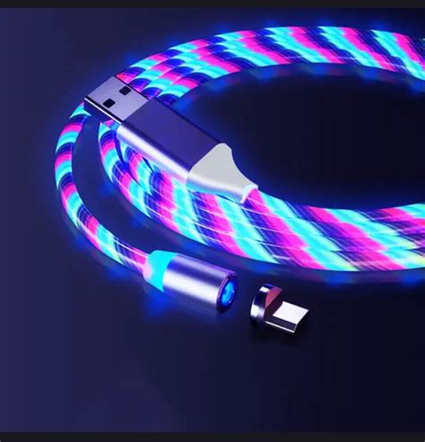 Кабель Usb Type C Nnbili Магнитный кабель со светодиодной подсветкой Usb Type C купить по