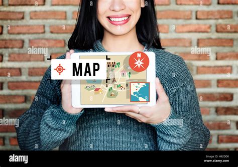Map Navigation Position Transport GPS Route Concept Stock Photo Alamy