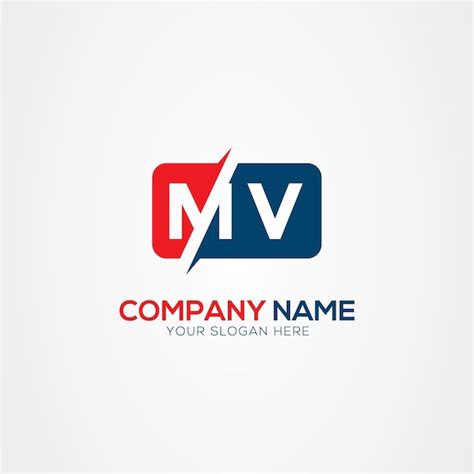 Premium Vector Mv Or Vm Creative Modern Letters Logo Design Element