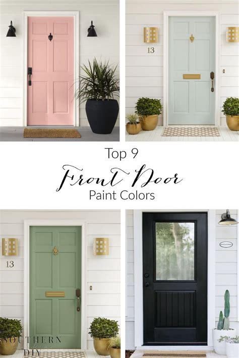 The Top 9 Front Door Color Options Front Door Paint Colors Front