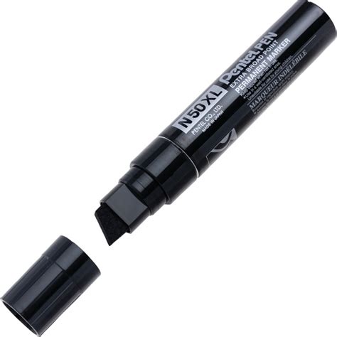 Shop Pentel N50XL Extra Broad Point Permanent Marker Black Markers Zoro UK Business Supplies