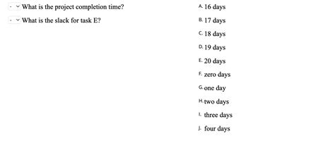 Solved Use The Activity On Arrow Diagram Below To Answer The