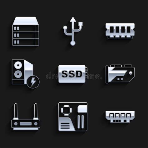 Set Ssd Card Motherboard Digital Chip Ram Random Access Memory Video Graphic Router Wi Fi