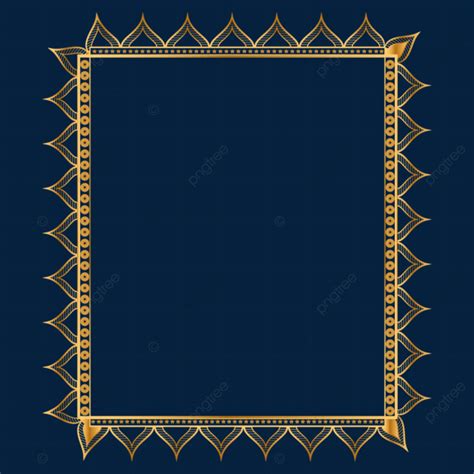 Rectangle Golden Frame Border Vector Rectangle Rectangle Border