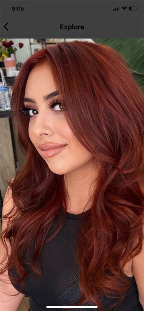 Red Hair With Brown Undertones Red Hair With Red Dress