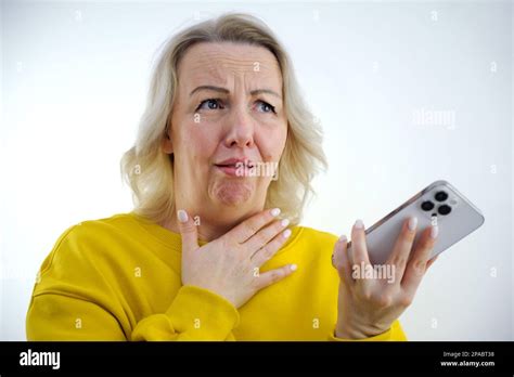 Sore Throat Vocal Cords Tense Woman Cant Speak She Sticks Out Tongue