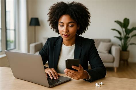 Professional Woman Using Technology Free Photo Rawpixel