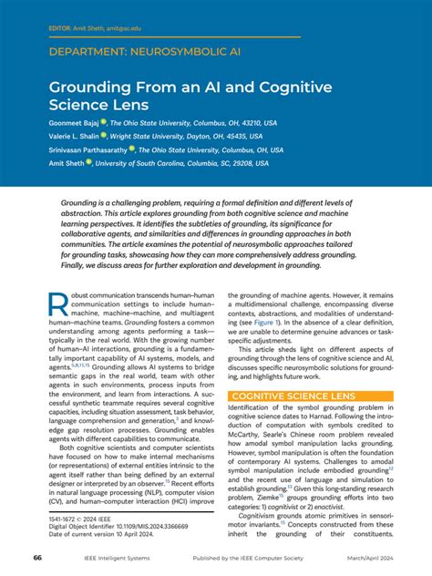 Grounding Ai Cognitive Science Pdf Artificial Intelligence