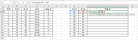 [엑셀] 다중 조건을 만족하는 값 찾는 함수들 사용방법 vlookup indexandmatch lookup 함수 사용해서 복수의