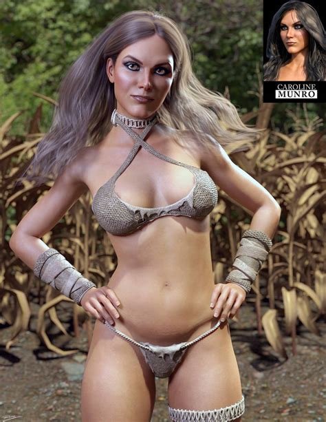 Rule 34 3d Bikini Blonde Hair Caroline Munro Celebrity Female Jungle Girl Rosepab 9600452