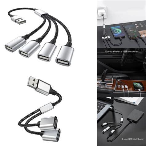 Usb Splitter Cable Usb Type C Male To Female Extension Cord Connector Usb Port Hub Data