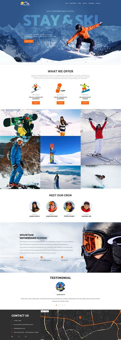 Webdesign Wordpress Elementor Uxdesign Skischoolwebsite Nayan Dutta