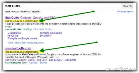 Google Updates Search Results Warning Users Of Hacked Sites