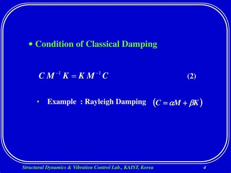 Ppt Solution Of Eigenvalue Problem For Non Classically Damped System