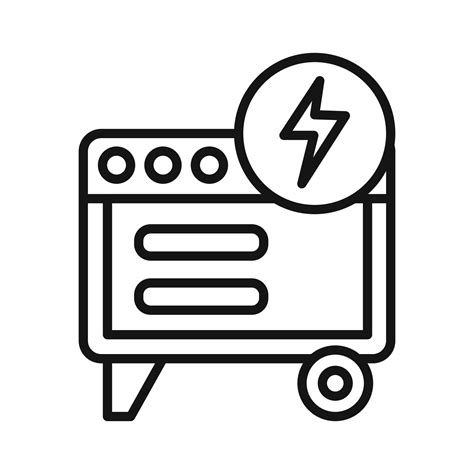 Portable Power Generator Symbol Mark In Filled Style 47629019 Vector Art At Vecteezy