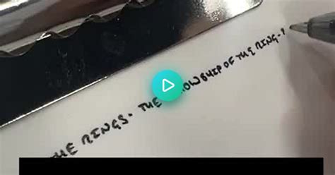 I Finished Handwriting Out The Entire Script To The Lord Of The Rings