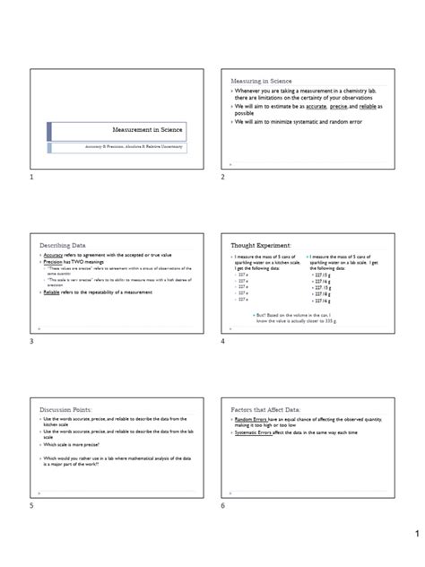 3 Measuring In Science Pdf Observational Error Significant Figures