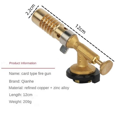 Gas Burner Welding Torch Portable Blowtorch Copper High Temperature Brass Gas Torch Brazing