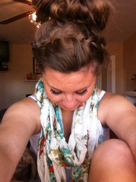 Messy Waterfall Braid Into A Messy Bun