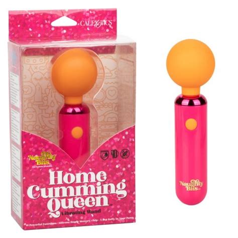 Naughty Bits Home Cumming Queen Vibrating Mini Wand Sex Toy Hotmovies
