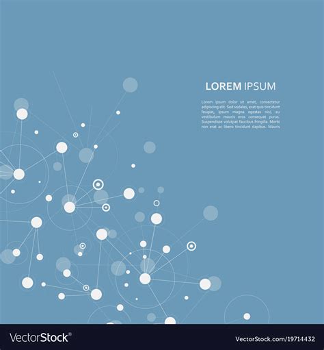 Connection Science Molecule Background Royalty Free Vector