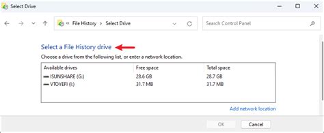 Fix File History Doesnt Recognize This Drive In Win 1110