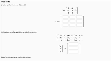 Solved Problem Point A Find The Inverse Of The Chegg