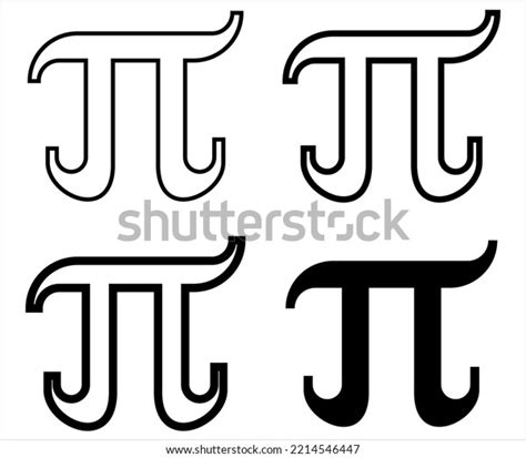 Pi Greek Letter Icon Constant Pi Stock Vector Royalty Free 2214546447
