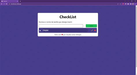 GitHub ClaudioProjects Checklist Checklist Js CSS HTML