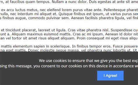 Free Cookie Policy Script Compliant With The Eu Law Phpjabbers