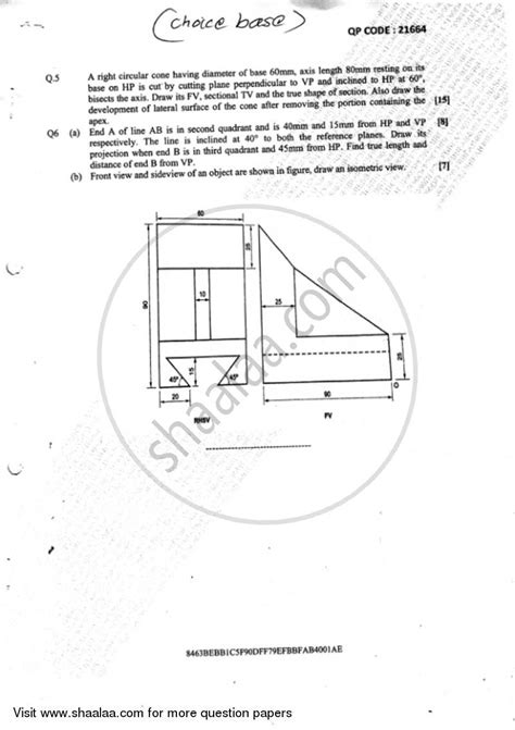 Engineering Drawing 2017 2018 Be Civil Engineering Semester 2 Fe First Year Cbcgs Question
