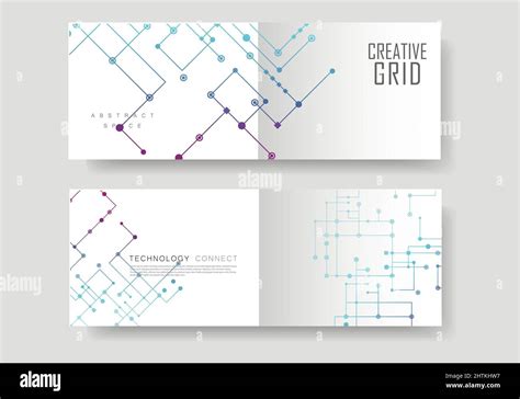 Circuit Line Background Connected Dots And Lines Vector Abstract Design Stock Vector Image