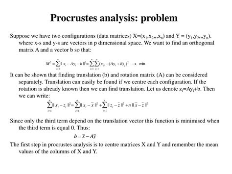 Ppt Procrustes Analysis Powerpoint Presentation Free Download Id 492467