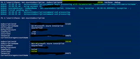 Set AzureSubscription Incorrectly Sending Success Code Issue Azure Azure Powershell