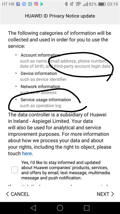 WTF Is This In Huawei ID Privacy Policy Disc R Huawei