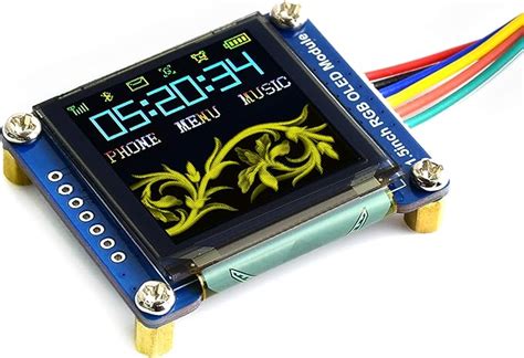 Amazon Waveshare Inch RGB OLED Display Module X Pixels Bit High Color K