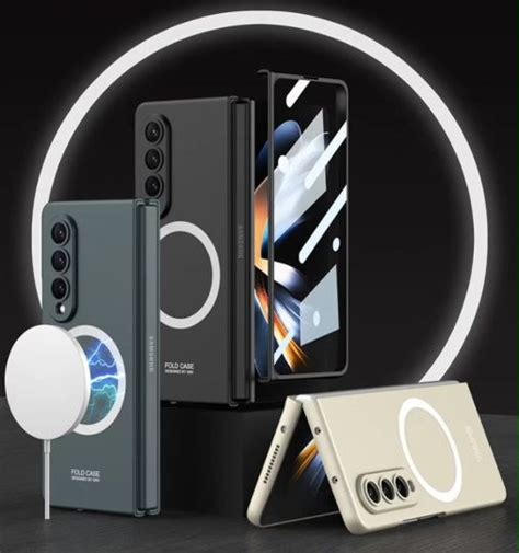 Fold5 Fold4 Fold3 Case Galaxy Z Magsafe Glass Matt เคส ชาร์จ