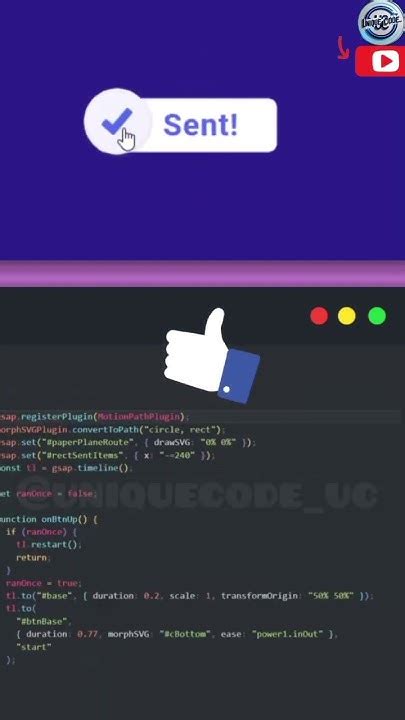 Stunning Send Button Animation With Gsap Html Css And Js Coding