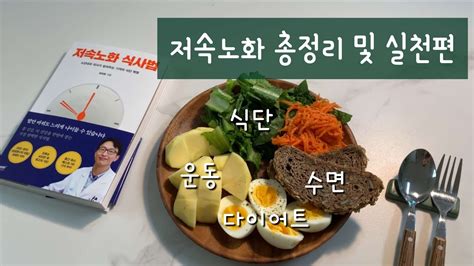 젊고 건강하게 저속노화의 모든 것 저속노화 식단 레시피 저속노화 운동법 저속노화 다이어트 저속노화 브이로그 Youtube