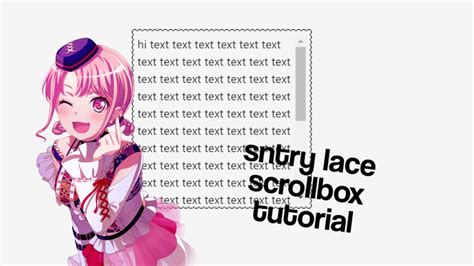 How To Make A Lace Border Scrollbox In Sntry Sntry Cc Builder