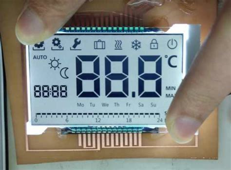 Custom Digits Tn Htn Monochrome Segment Lcd Display Panel With