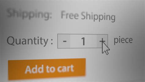 Animation Mouse Cursor Clicking Quantity Increment Stock Footage Video Royalty Free